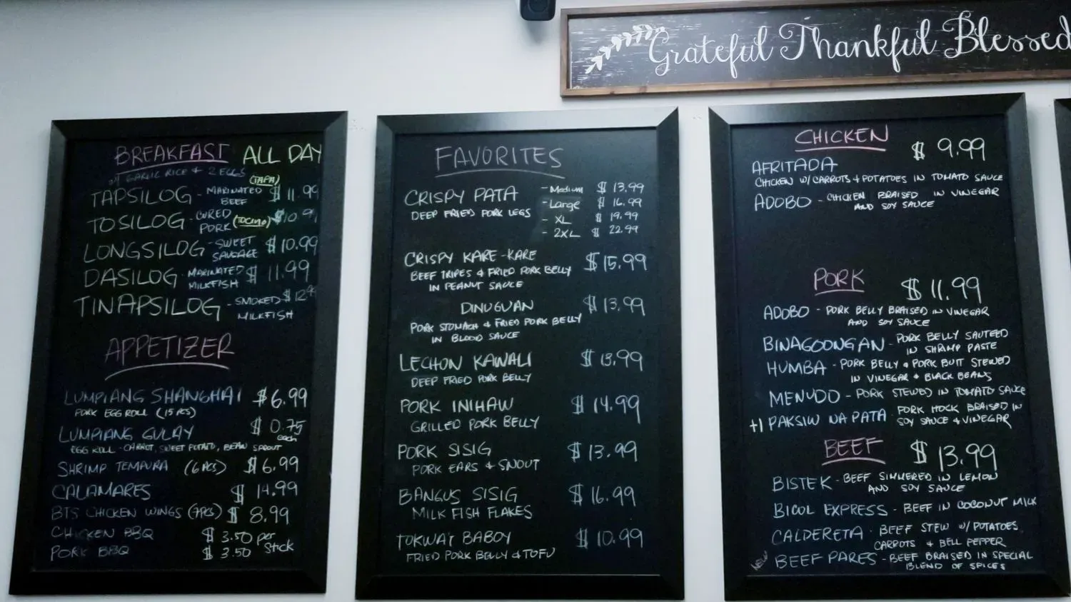 Luzviminda Grocery and Restaurant Menu - Updated November 2025