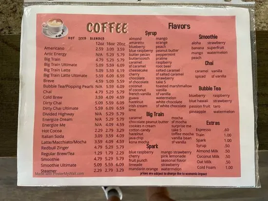 Red Barn Bakery Menu | Lemmon, SD | Checkle