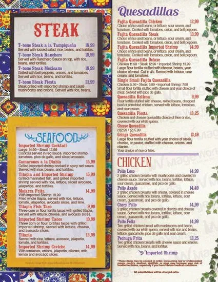 La Fiesta Mexican Grill In Kaplan Menu | Kaplan, LA | Checkle