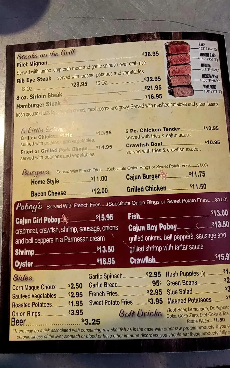 Crawfish House & Grill, LLC Menu - Updated November 2025