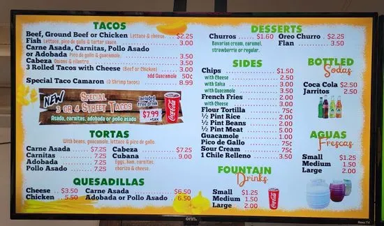 Santy's Taco Shop Menu | Bloomfield, NM | Checkle