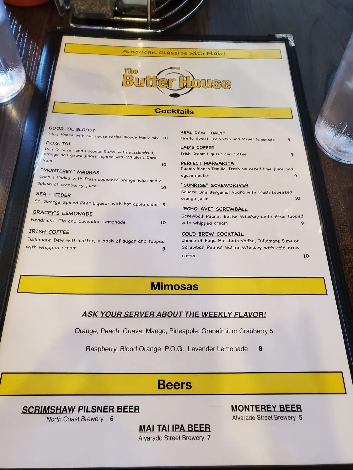 The Butter House Menu - Updated November 2025