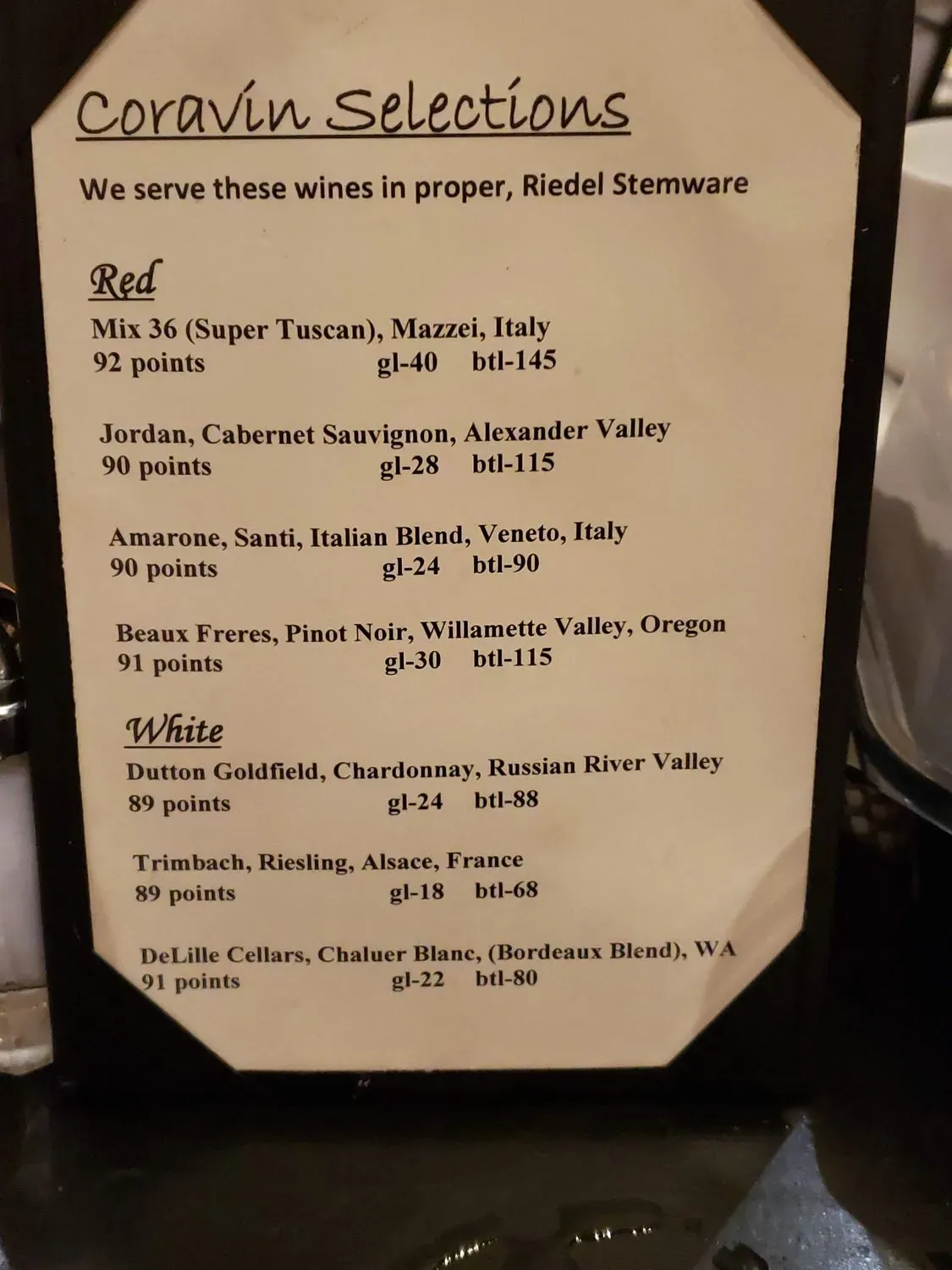 Latitudes Restaurant Menu - Updated November 2025
