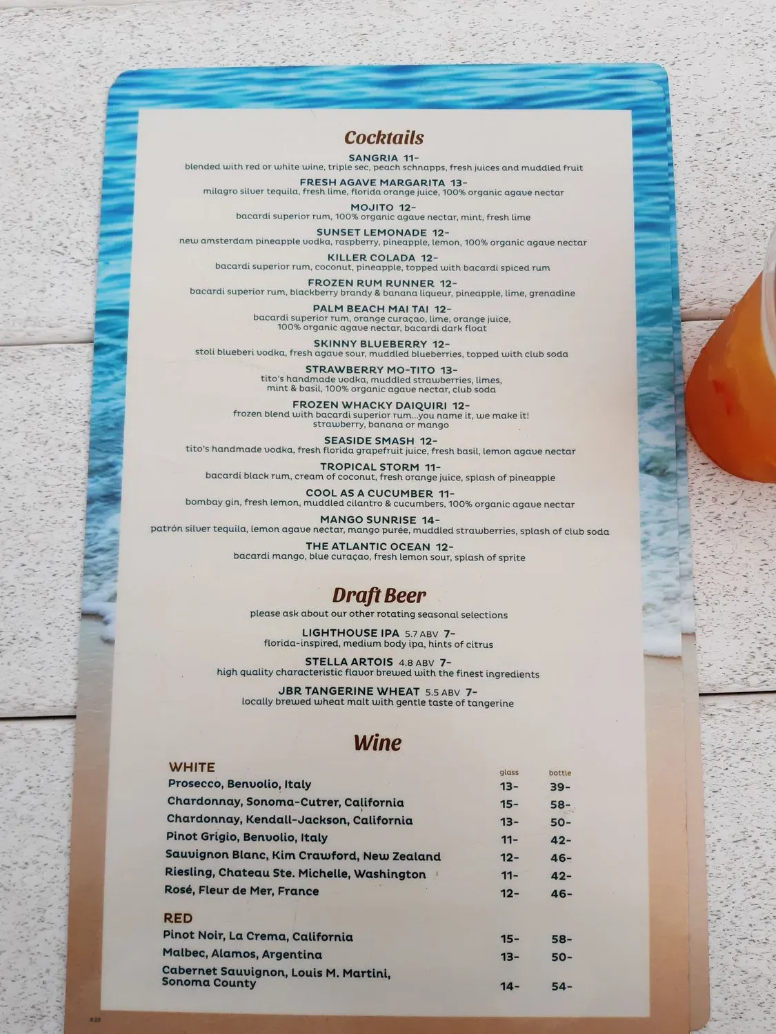 Latitudes Restaurant Menu - Updated November 2025