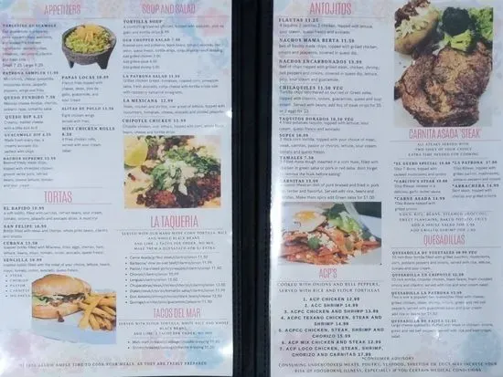 LA PATRONA Cocina Mexicana y Margaritas Menu | Havelock, NC | Checkle