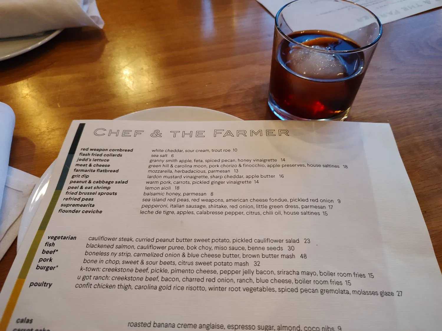 The Counter & Kitchen Bar @ Chef and the Farmer Menu - Updated November ...