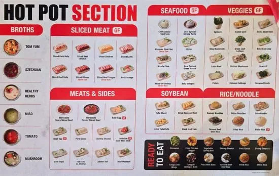 JPOT Menu - Updated October 2025