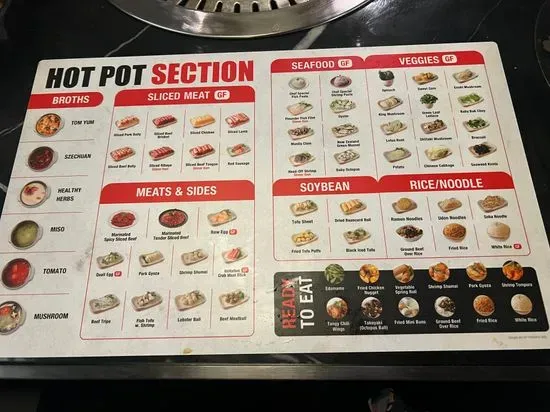 JPOT Menu - Updated October 2025