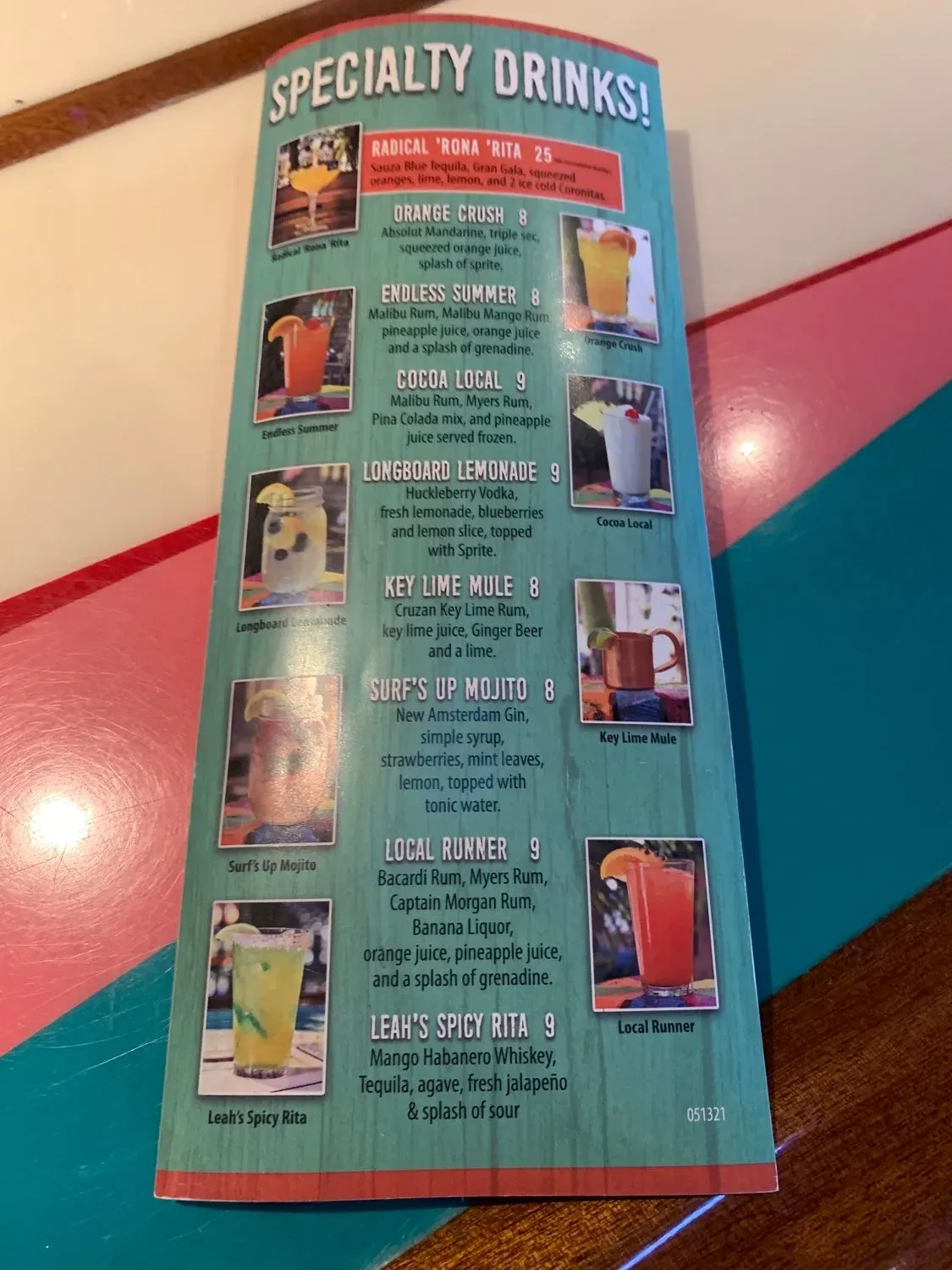 Long Doggers Menu - Updated November 2025