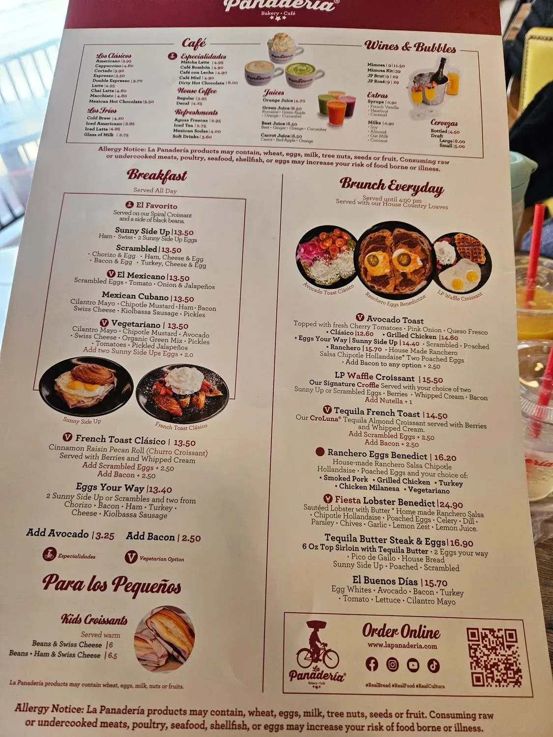 La Panadería Bakery Café Menu - Updated November 2025