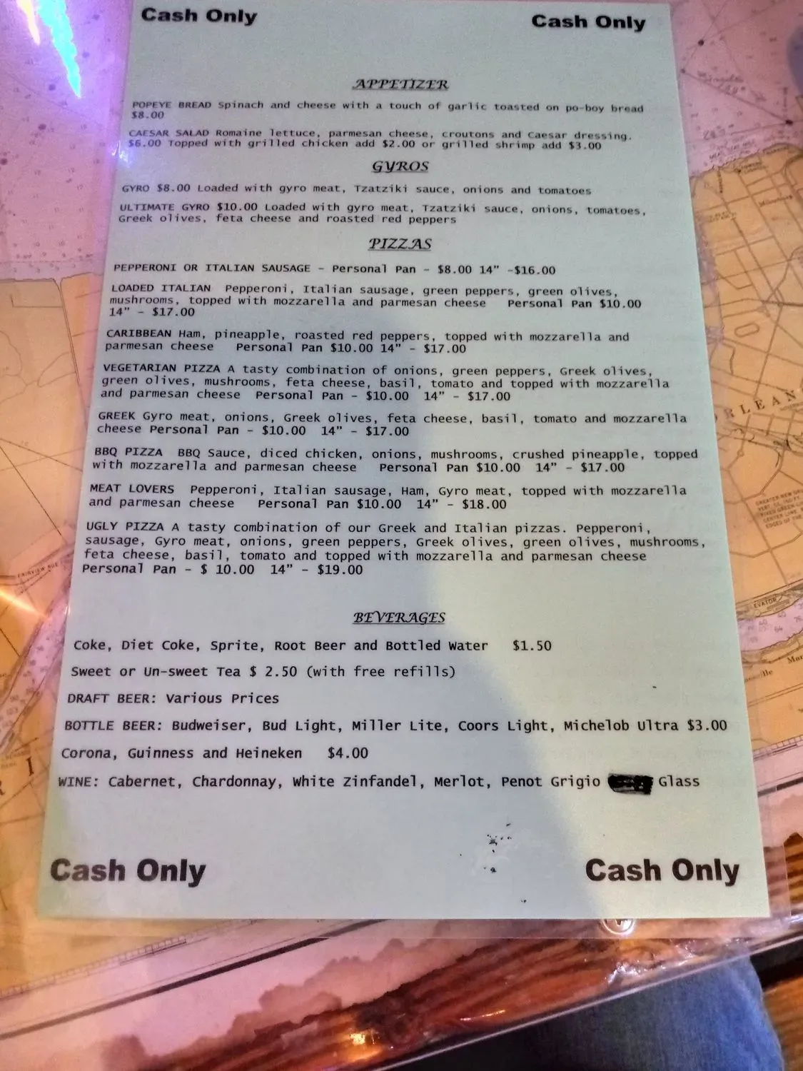 The Ugly Pirate Cafe and Bar Menu - Updated November 2025