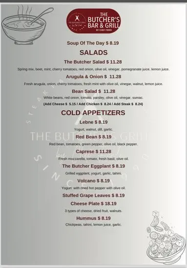 The Butcher's Bar & Grill Menu | Columbia, NJ | Checkle