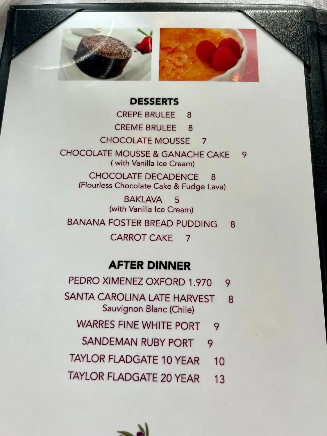 Cafe Benedicte Menu - Updated November 2025