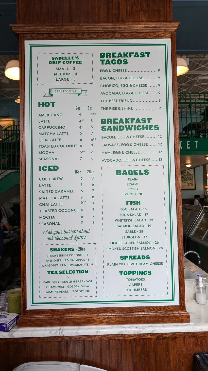 Sadelle's Dallas Menu - Updated November 2025