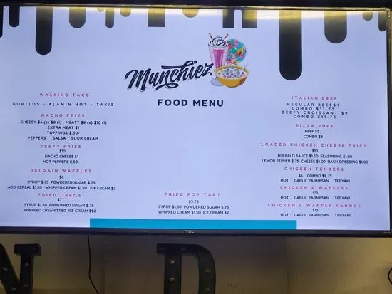 Munchiez Menu | Chicago, IL | Checkle