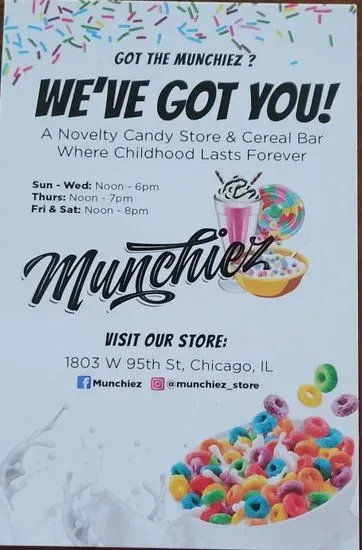Munchiez Menu | Chicago, IL | Checkle