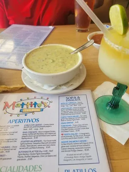 Mattito's Menu | Dallas, TX | Checkle