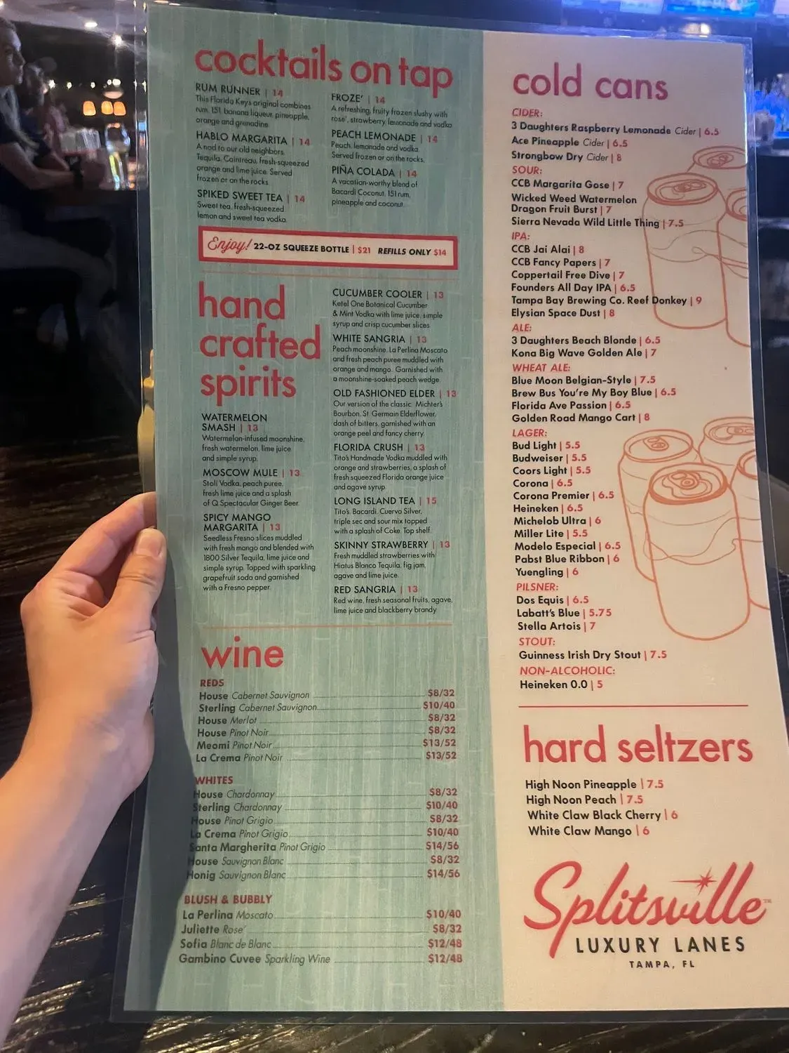 Splitsville Tiki + Social Menu - Updated September 2025