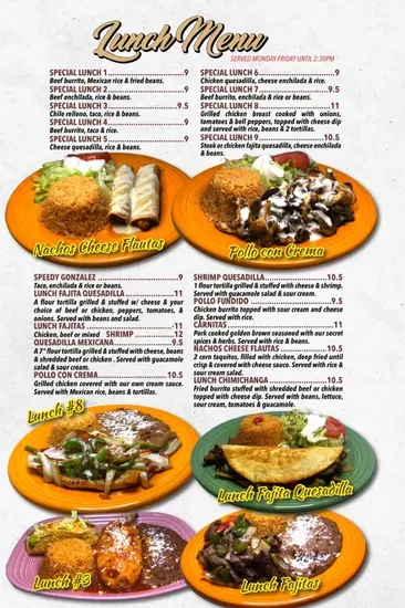 Taco Inc Mexican Bar and Grille Dubois Menu | DuBois, PA | Checkle