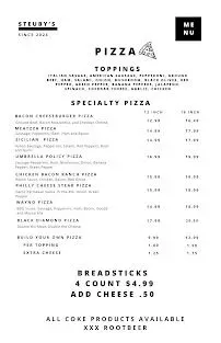 Steuby's Menu | Leesburg, IN | Checkle