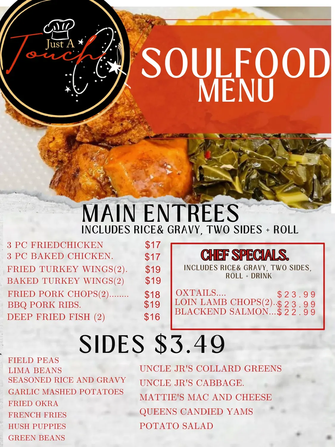 Taste And See Soul Food Kitchen Menu - Updated November 2025