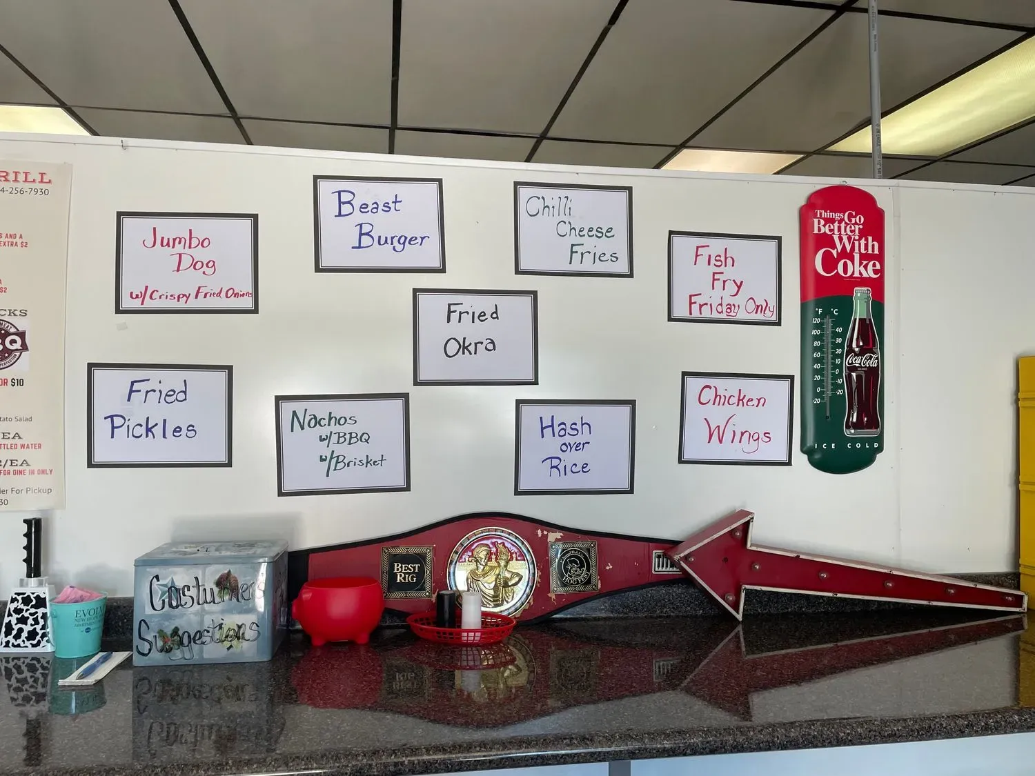 Razorbacks BBQ Grill Menu - Updated November 2025