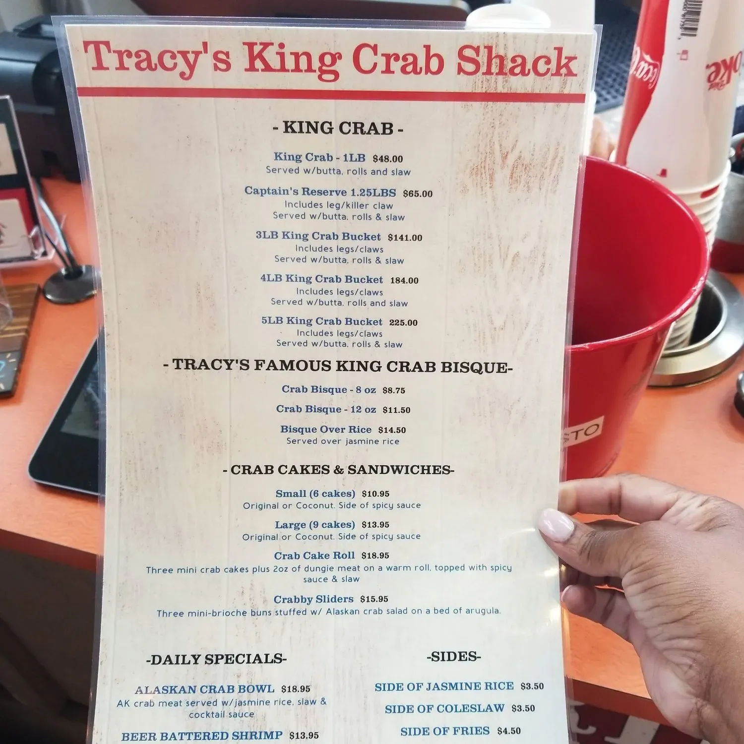 Tracy’s King Crab Shack-Main - CLOSED FOR SEASON Menu - Updated ...