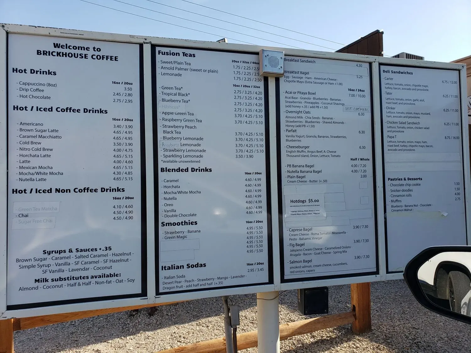 Brickhouse Deli Menu - Updated November 2025
