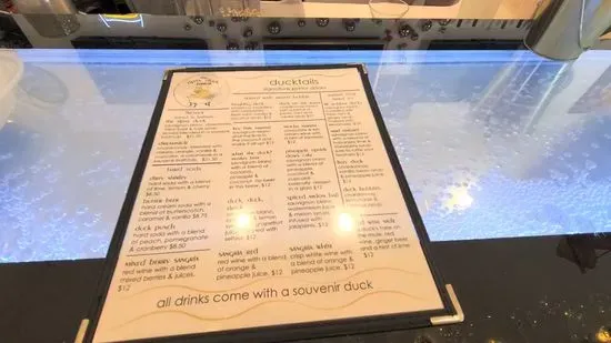 The Tipsy Duck Parlor Menu | St. Augustine, FL | Checkle