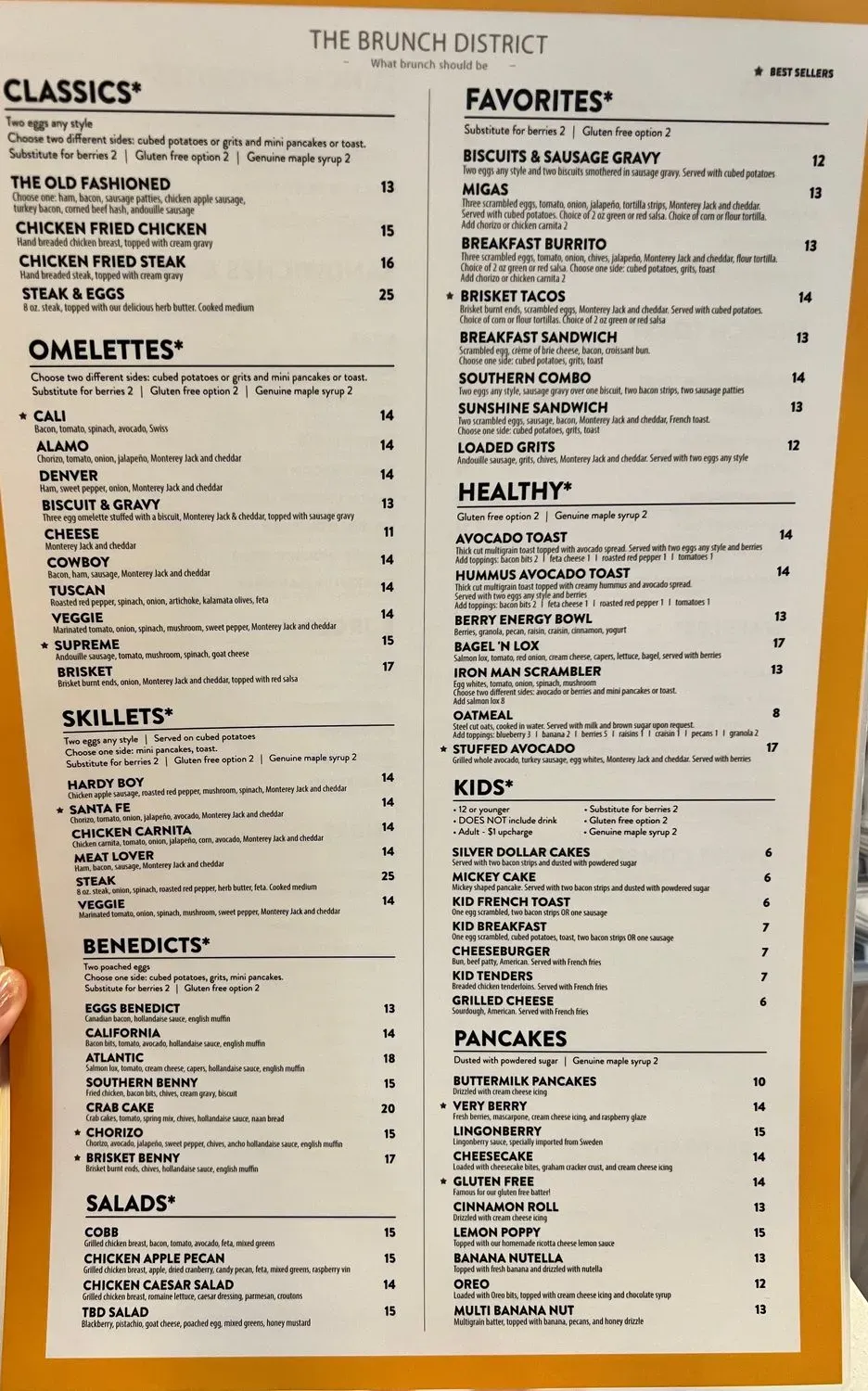 The Brunch District Menu - Updated October 2025