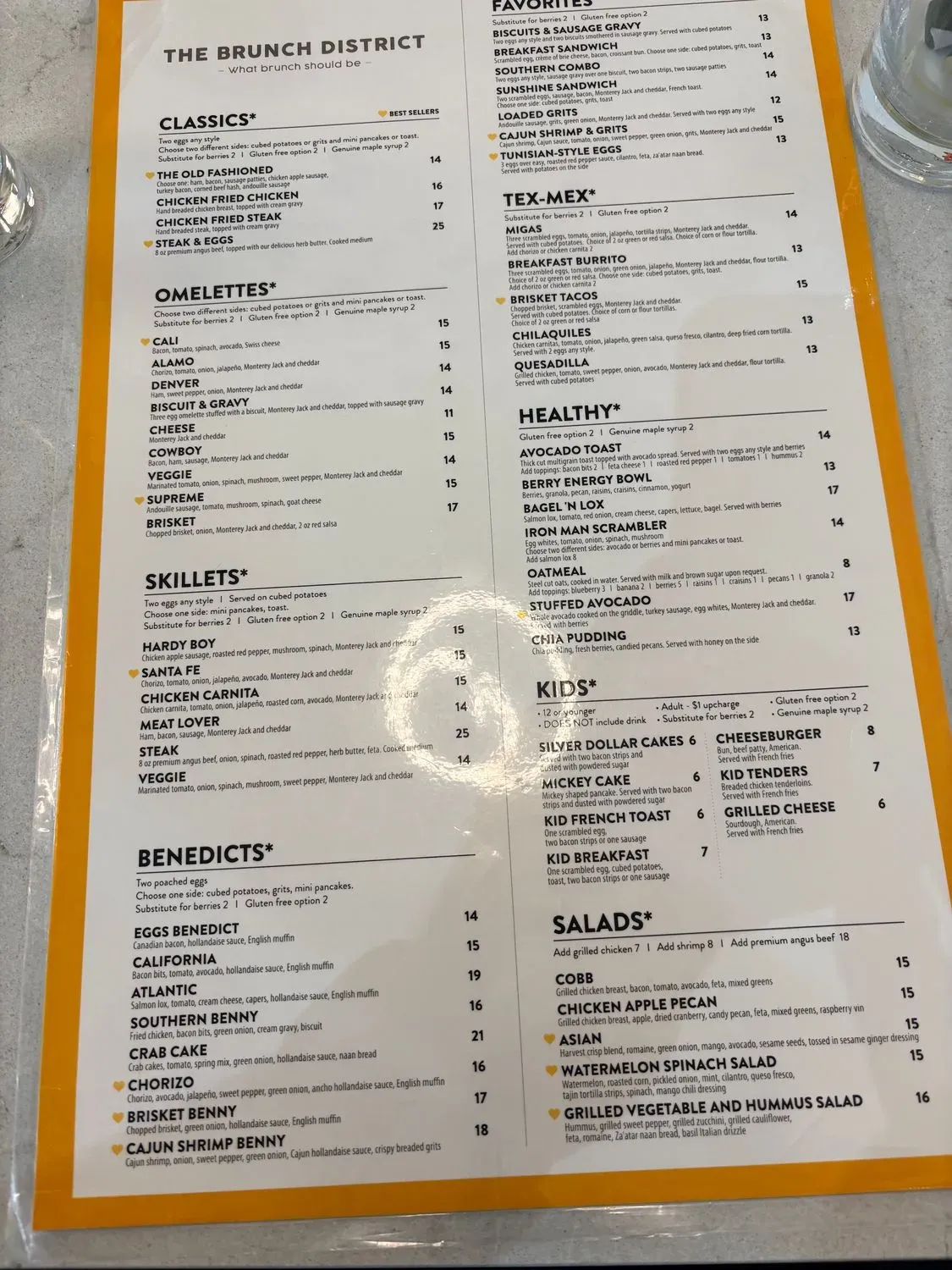 The Brunch District Menu - Updated October 2025