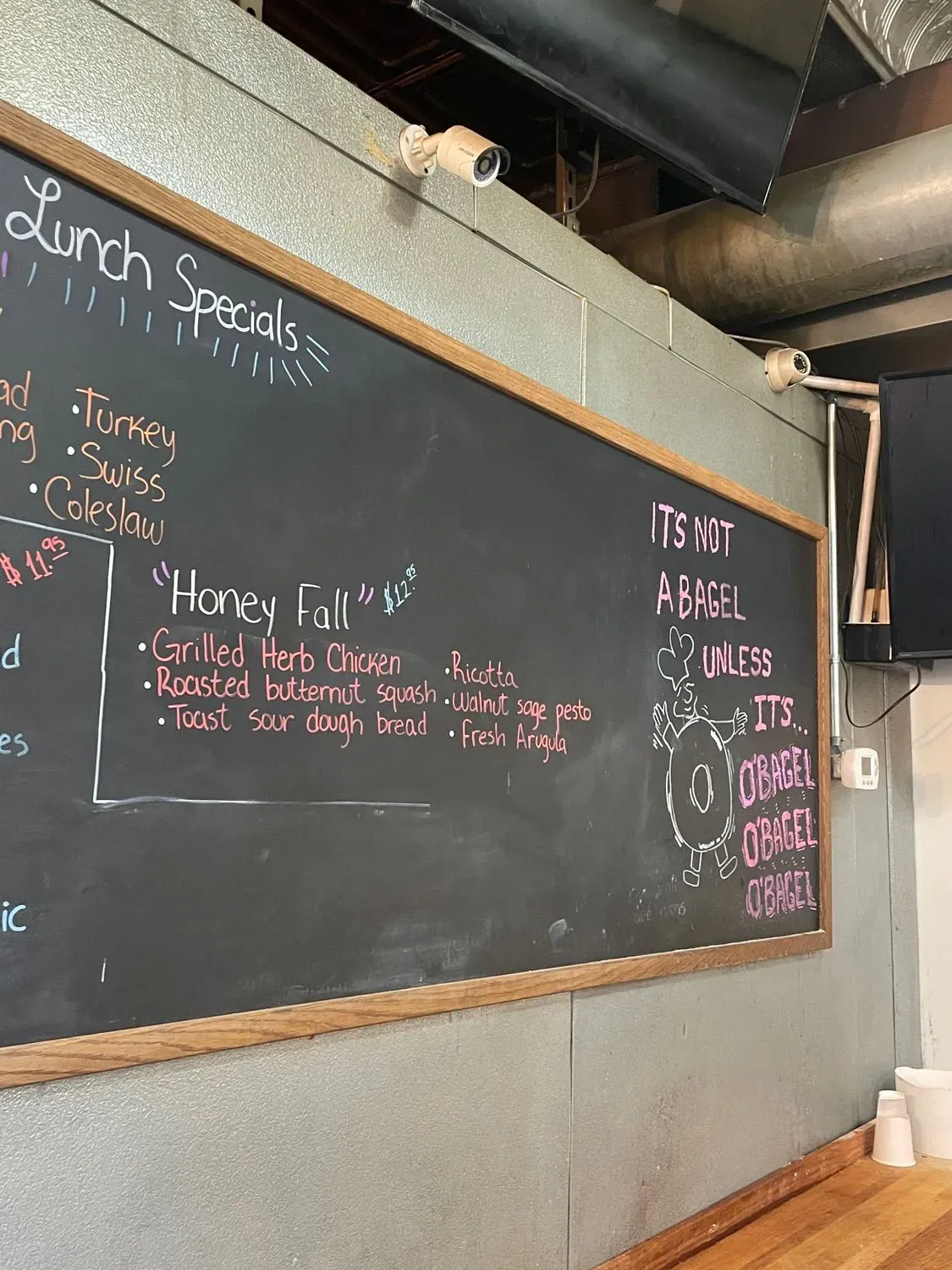 O'Bagel Menu - Updated October 2025