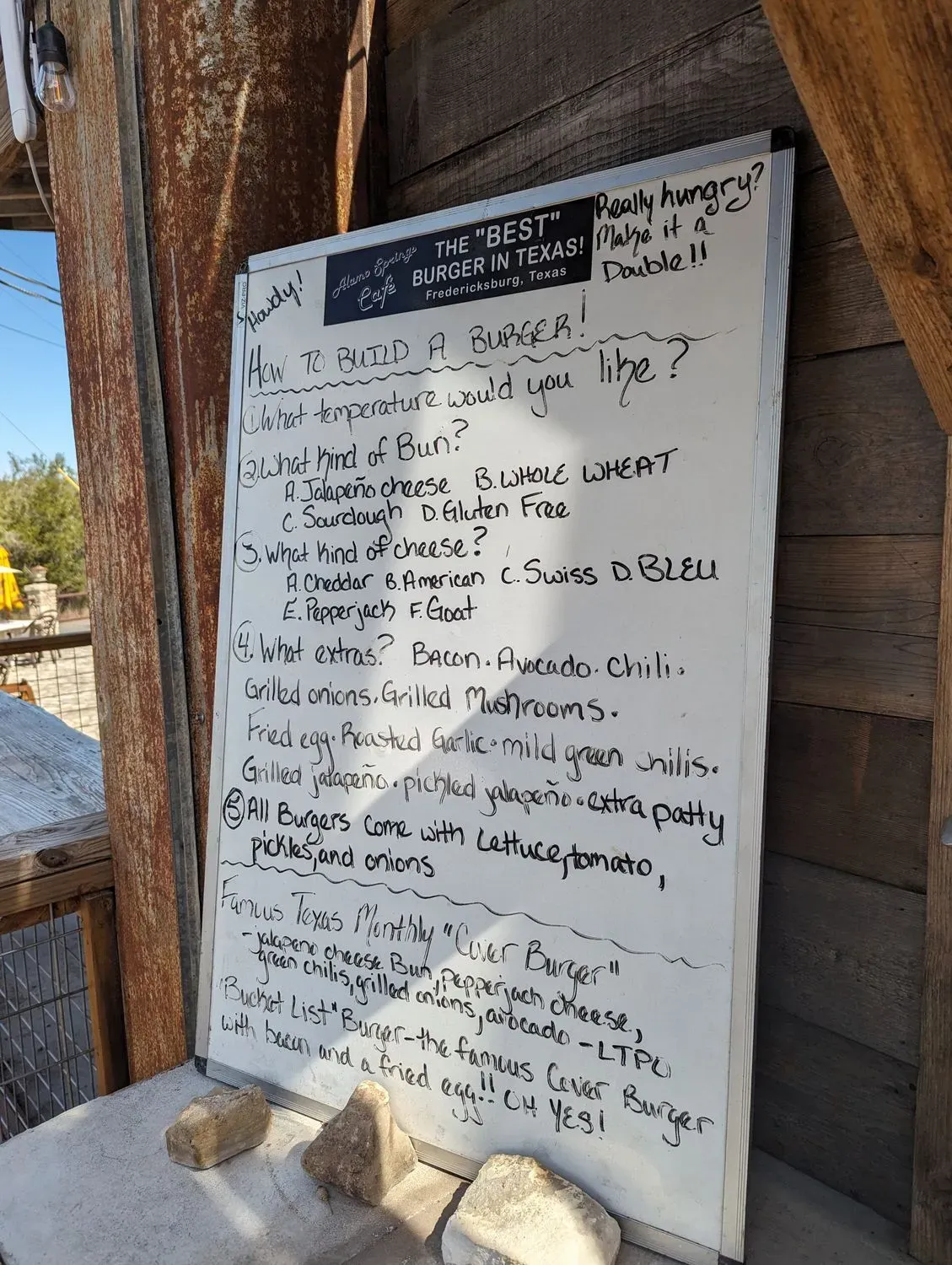 Alamo Springs Café Menu - Updated October 2025
