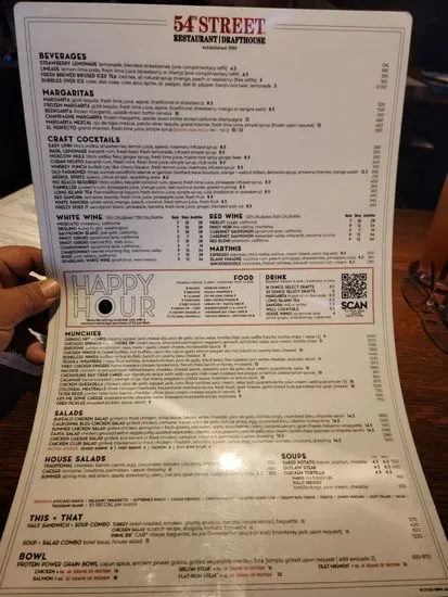 54th Street Restaurant & Drafthouse- The Rim Menu | San Antonio, TX ...