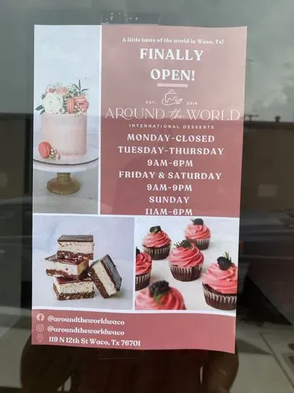 Around The World Bakery Menu | Waco, TX | Checkle