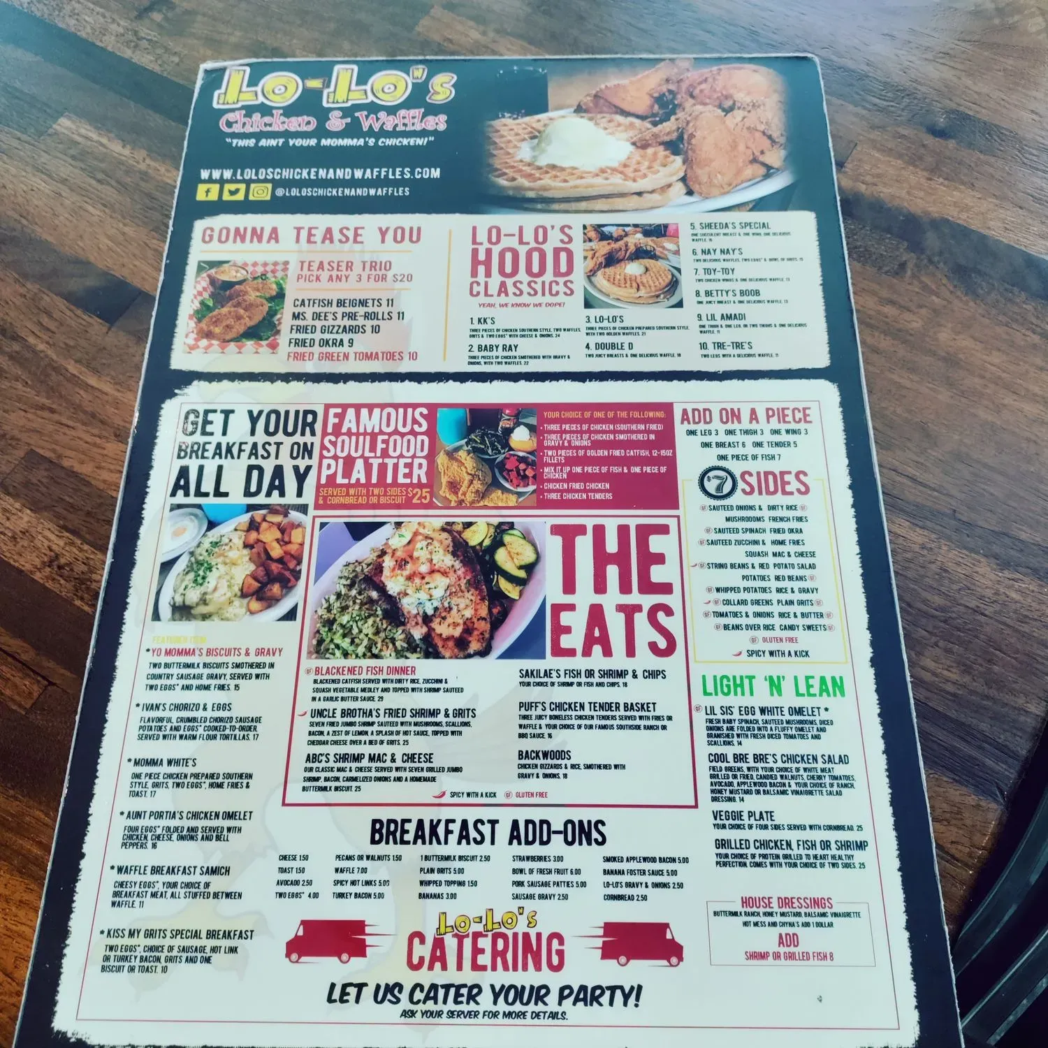 Lo-Lo's Chicken & Waffles Menu - Updated November 2025