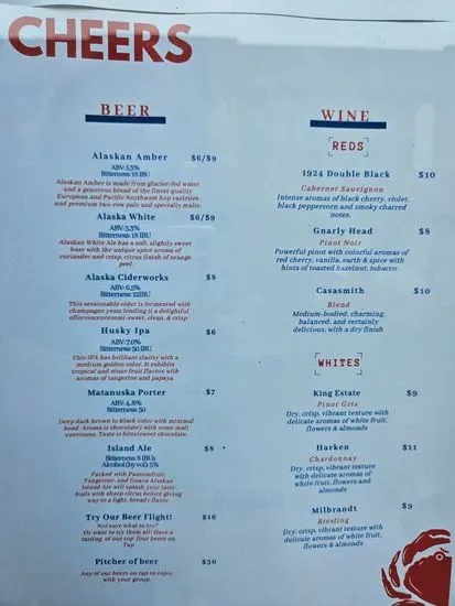 The Krabby Crab Shack Menu | Ketchikan, AK | Checkle