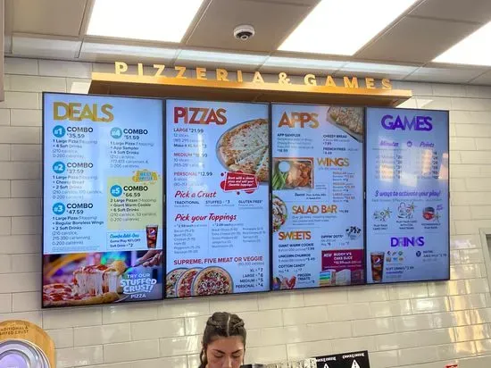 Chuck E. Cheese Menu | Santee, CA | Checkle