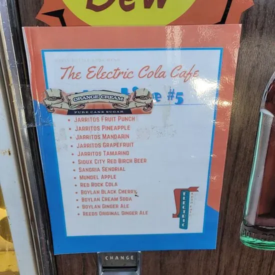 The electric cola cafe Menu | Granite Falls, NC | Checkle