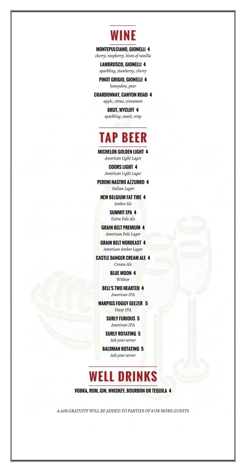 Andiamo Italian Ristorante Menu - Updated November 2025