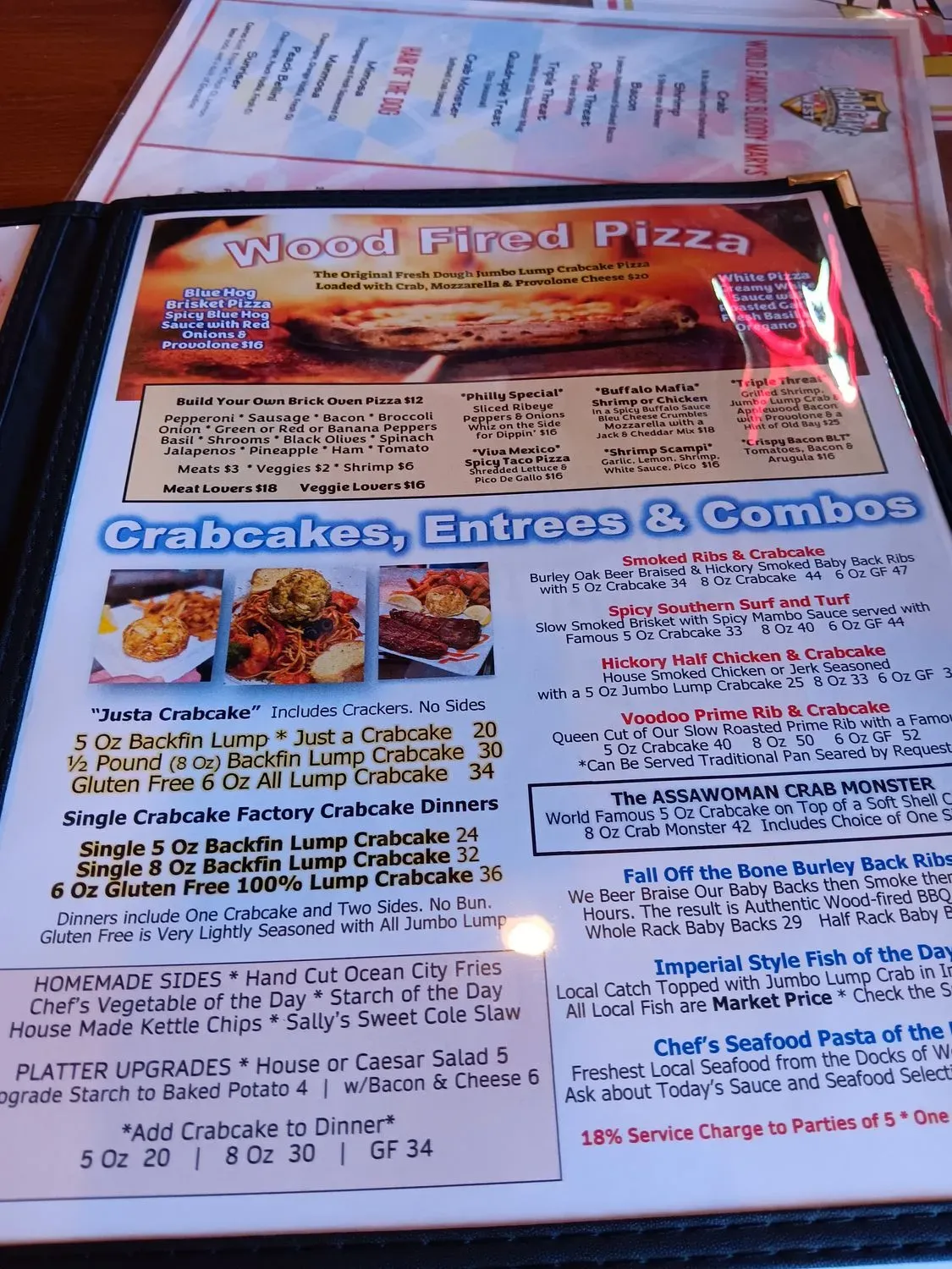 Crabcake Factory West Menu - Updated November 2025