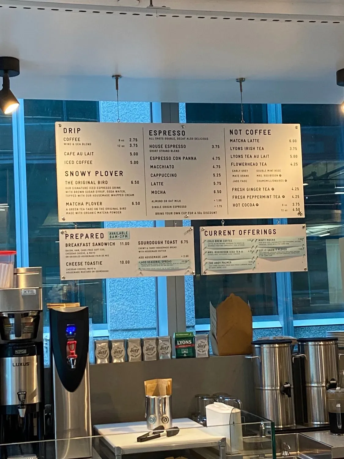 Andytown Coffee Roasters Menu - Updated November 2025