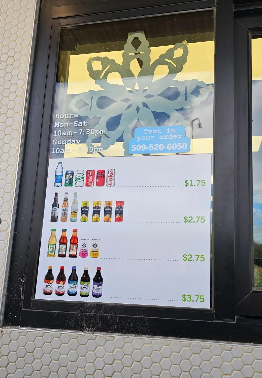 GRAZE 395 Drive Thru Menu - Updated November 2025