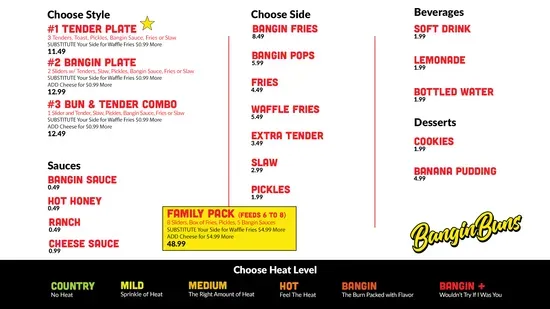 Bangin Buns Menu | Los Angeles, CA | Checkle