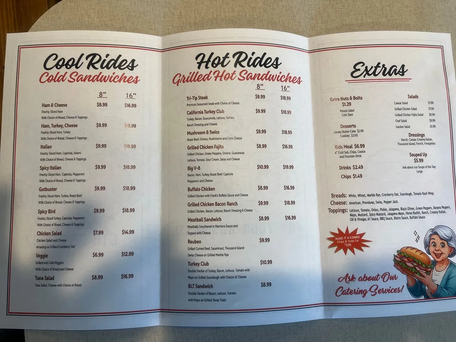 Mamma's On Mill Menu - Updated November 2025