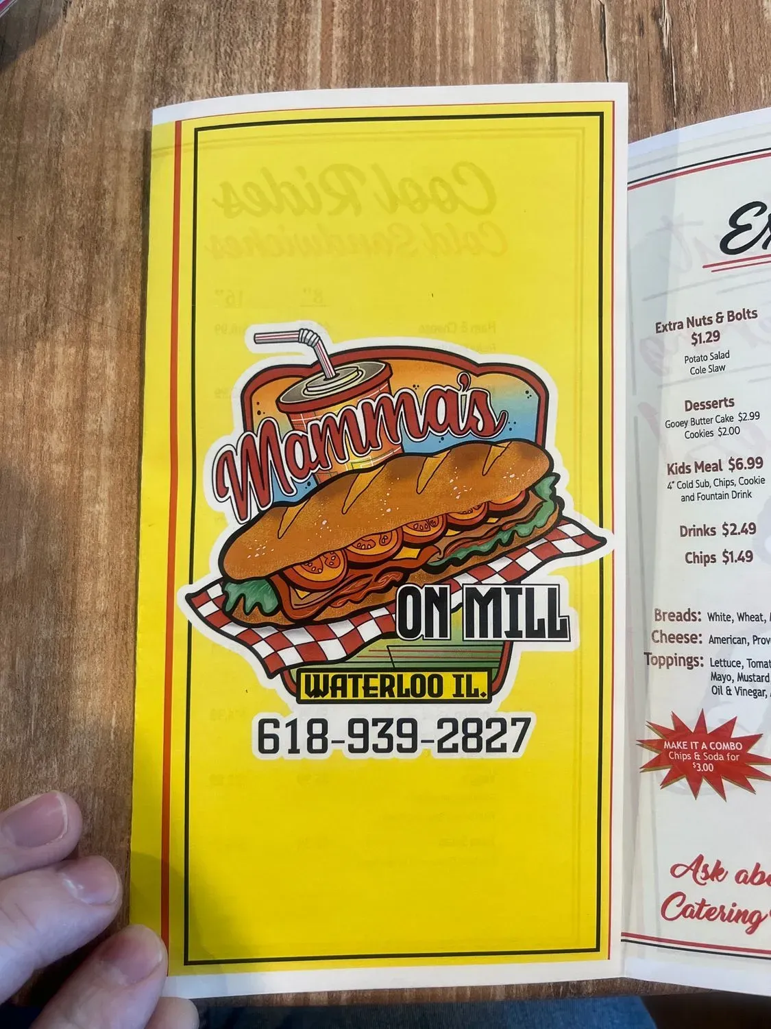 Mamma's On Mill Menu - Updated November 2025