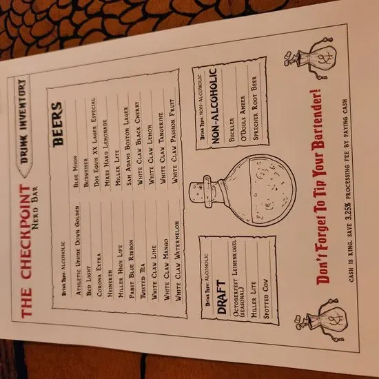 The Checkpoint Menu | Kenosha, WI | Checkle