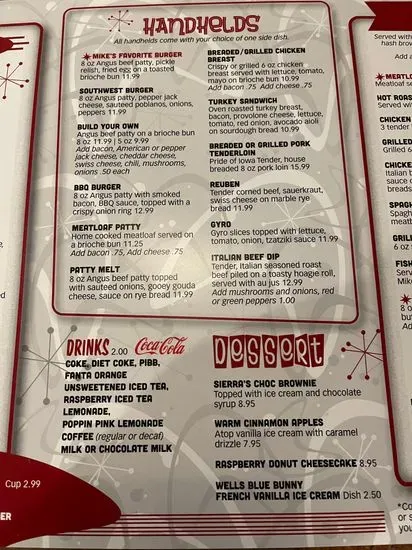 Mike's Diner Menu | Waterloo, IA | Checkle