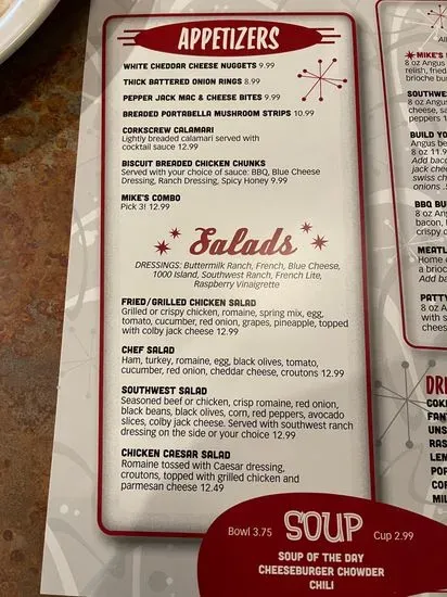 Mike's Diner Menu | Waterloo, IA | Checkle