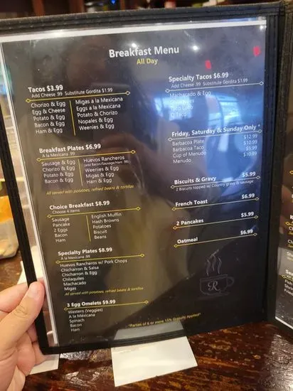 Richard's Restaurant Menu | Harlingen, TX | Checkle
